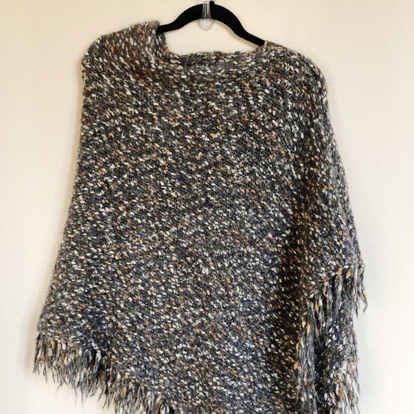 CAbi | Sweaters | Cabi Style 774 Gray Tan Cream Marled Nubby Chunky ...